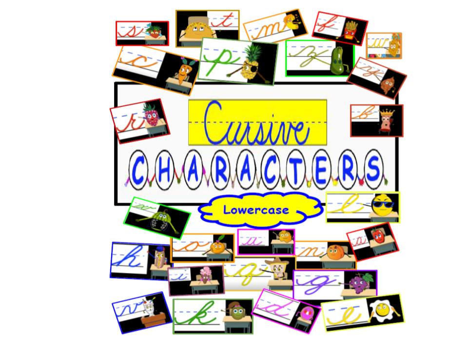 PDF Store - Cursive Characters